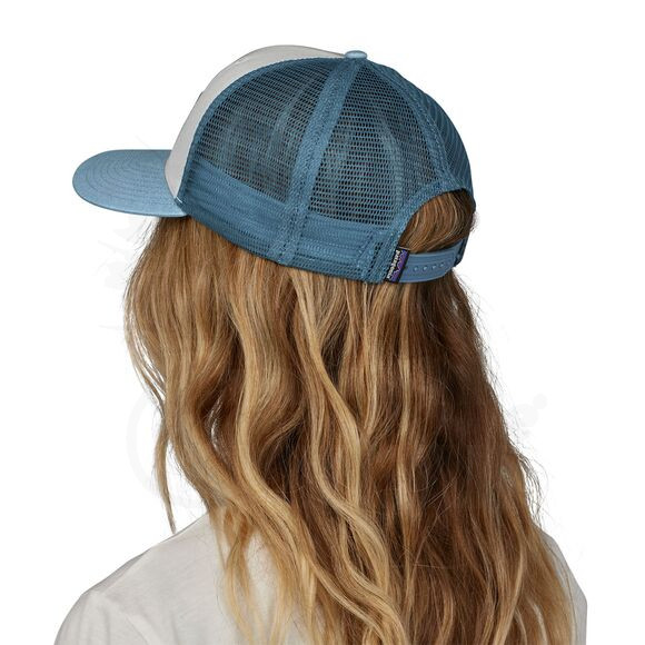 Patagonia P-6 Logo Trucker Hat -White w/Redtail Rust