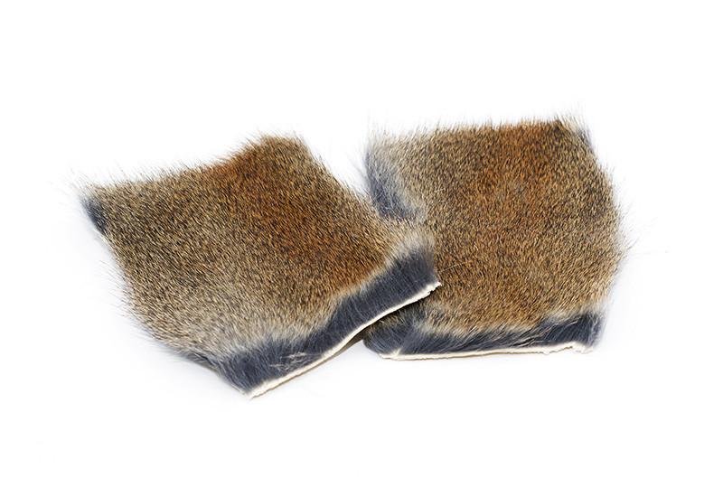 Troutline Eastern Grey Squirrel Skin Pelt 5x5cm